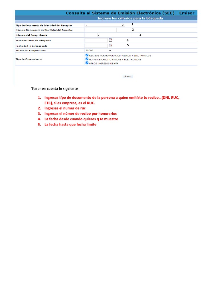 Criterios de Busqueda Sunat | PDF
