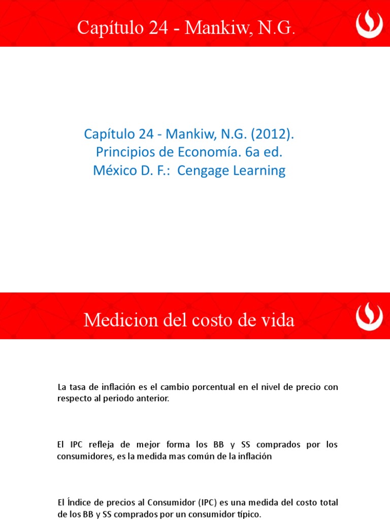 Sem 03 - Cap 24 Mankiw | PDF | Costo de la vida | Inflación