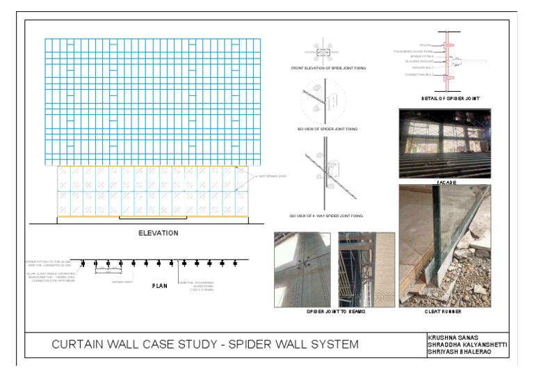 Curtain Wall - Case Study | PDF | Components | Glasses