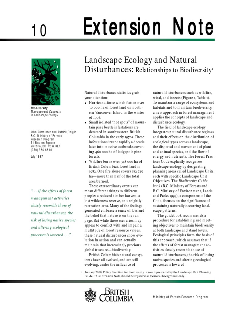 En 10 | PDF | Disturbance (Ecology) | Ecology
