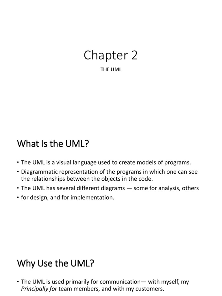 Chapter2 The Uml Pdf Class Computer Programming Unified Modeling Language 4333
