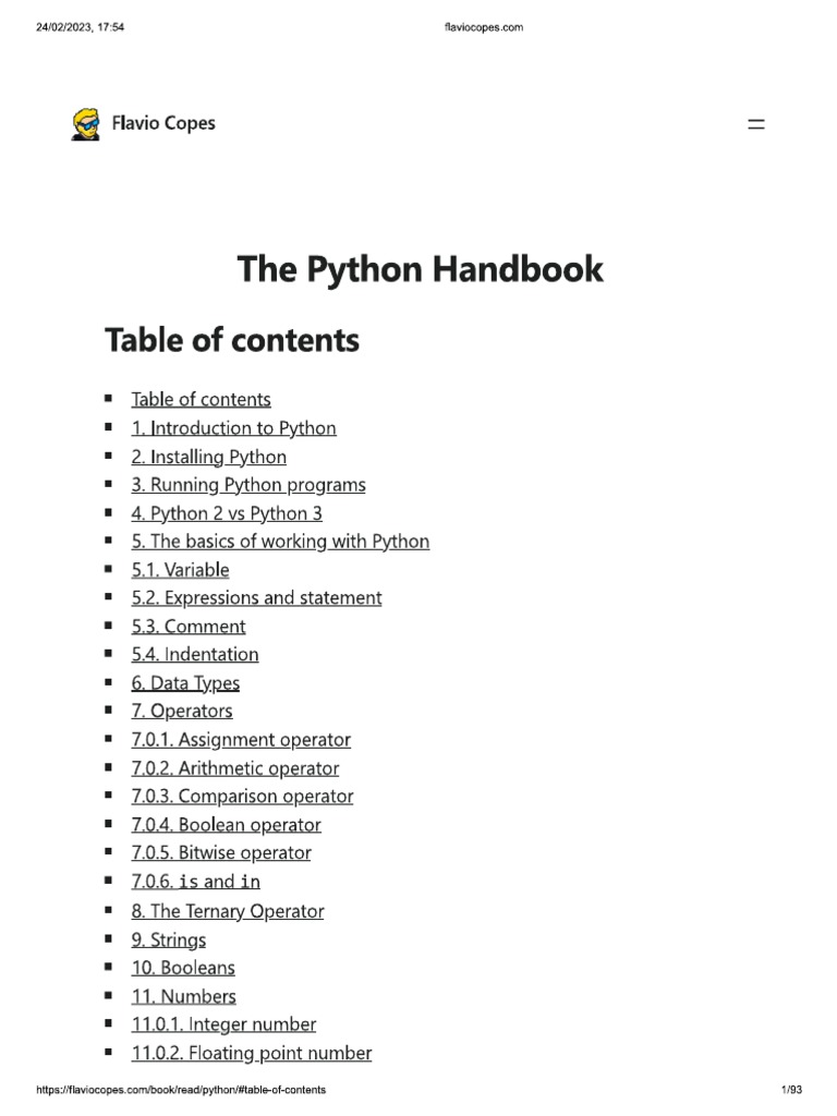 Python Handbook Pdf 