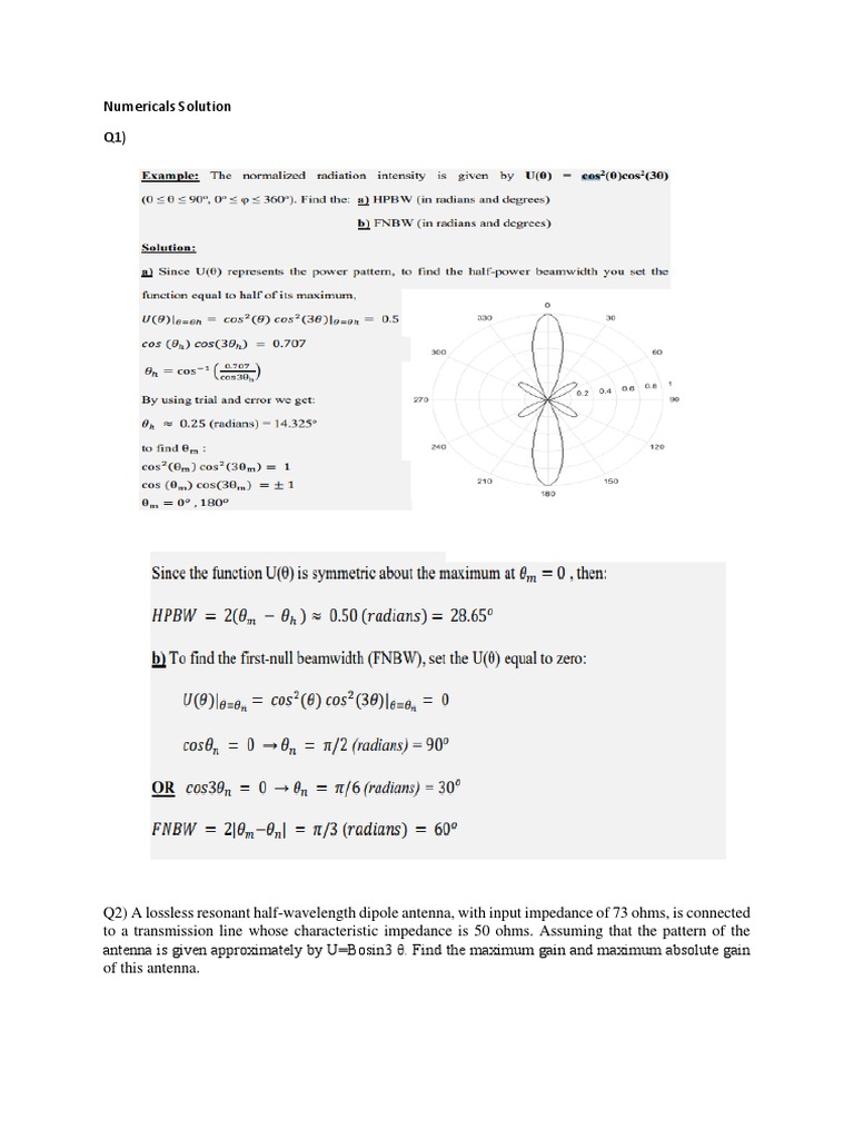 Chapter 1 Numericals | PDF