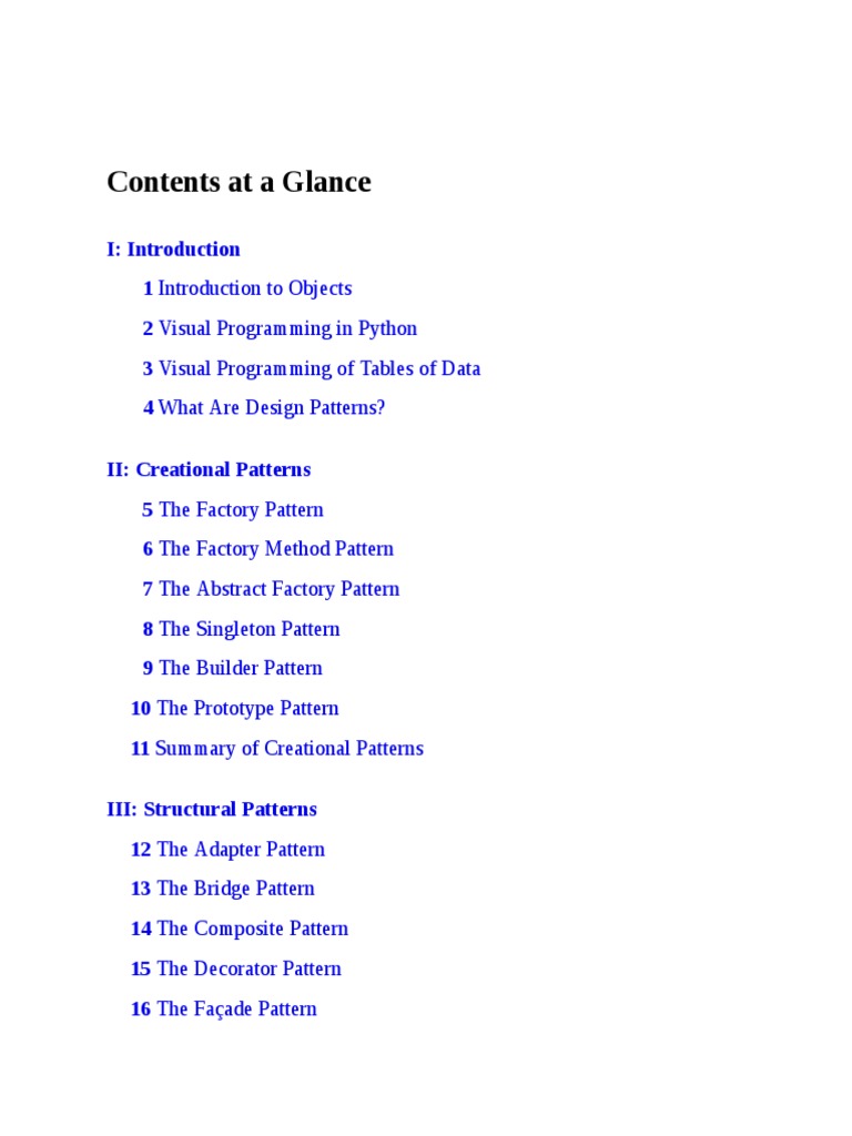 Contents at A Glance | PDF | Class (Computer Programming) | Python ...