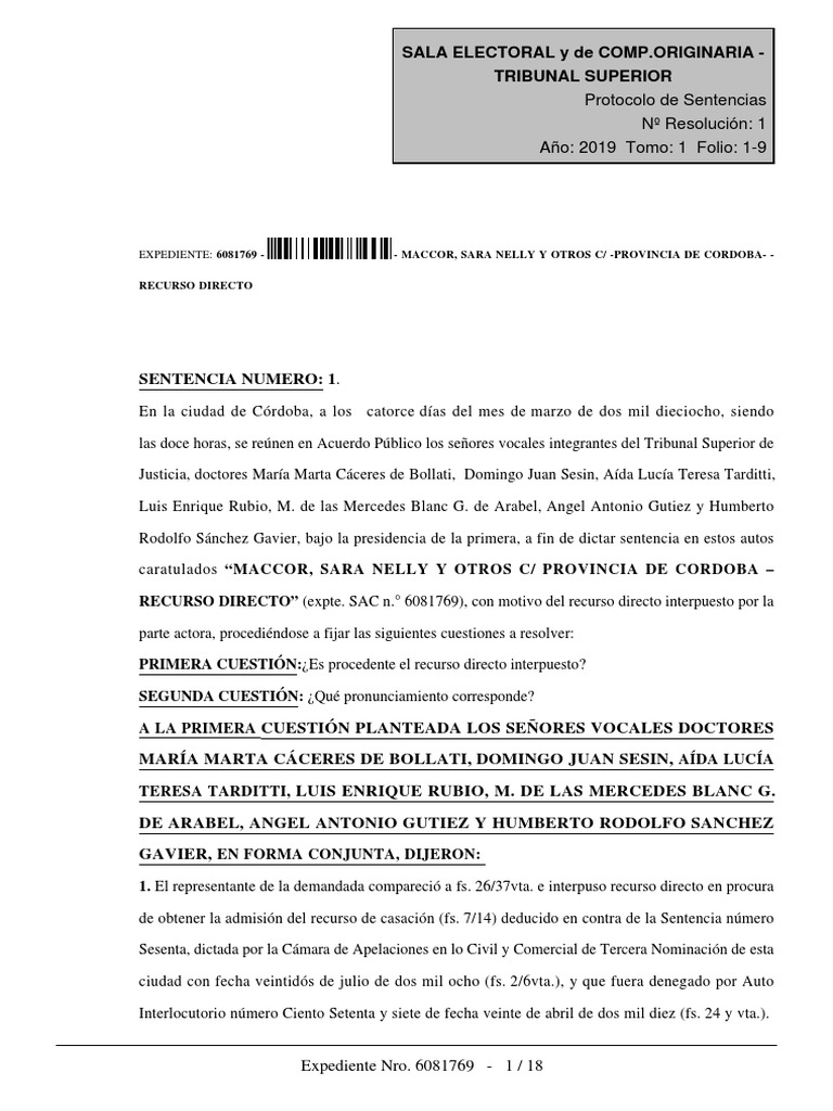 S 001-2019 MACCOR Sara Dir | PDF | Ciencias sociales | Derecho S 001-2019 MACCOR Sara Dir | PDF | Ciencias sociales | Derecho