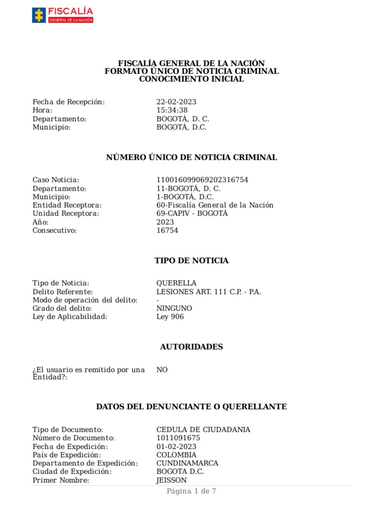 La Noticia Criminal : Etapas del Proceso Penal Colombiano. – VBCTN