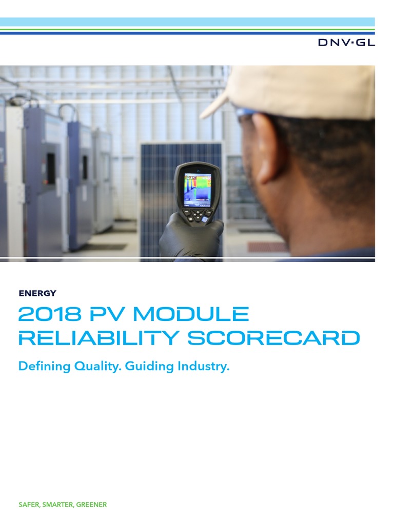 2018 PV Module Reliability Scorecard: Defining Quality. Guiding ...