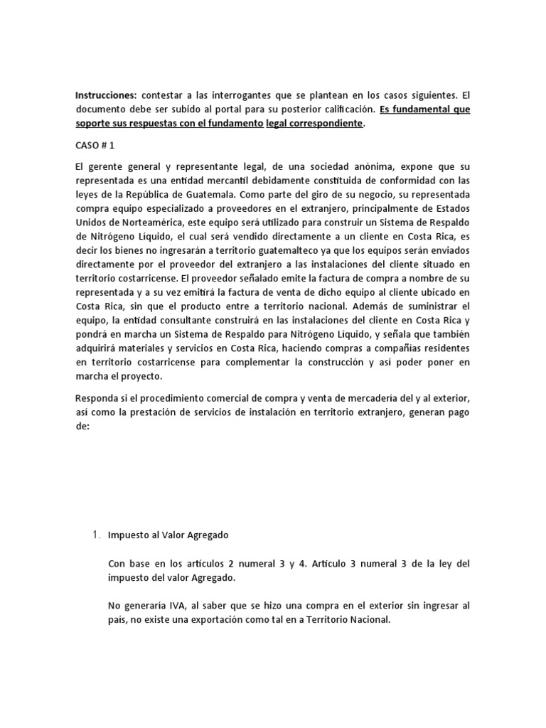 Hoja de Trabajo Caso Del Impuesto Sobre La Renta | PDF | Impuesto sobre la renta | Impuestos