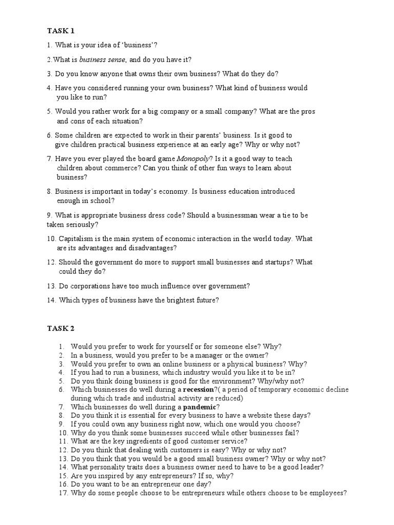 Business Conversations | PDF