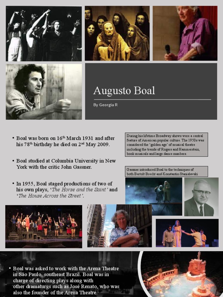 Augusto Boal: Theatre of the Oppressed | PDF | Theatre | Performing Arts