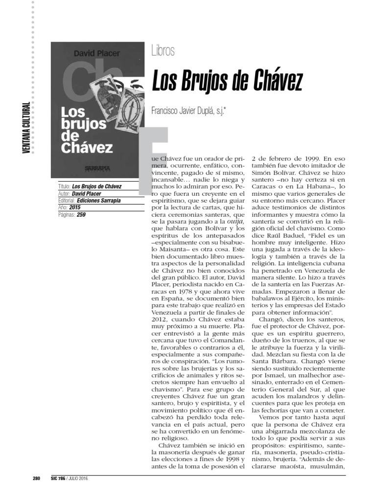 Los Brujos de Chavez | PDF | Hugo Chavez