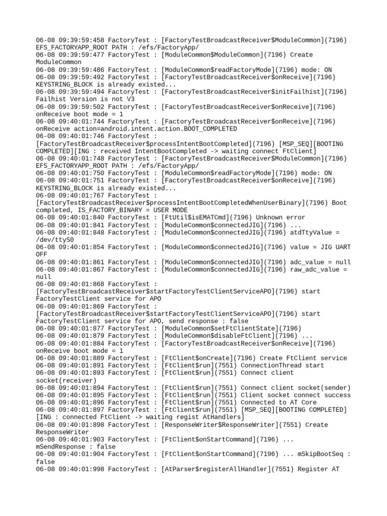 Firstbootlog | PDF | Software Engineering | Computer Architecture