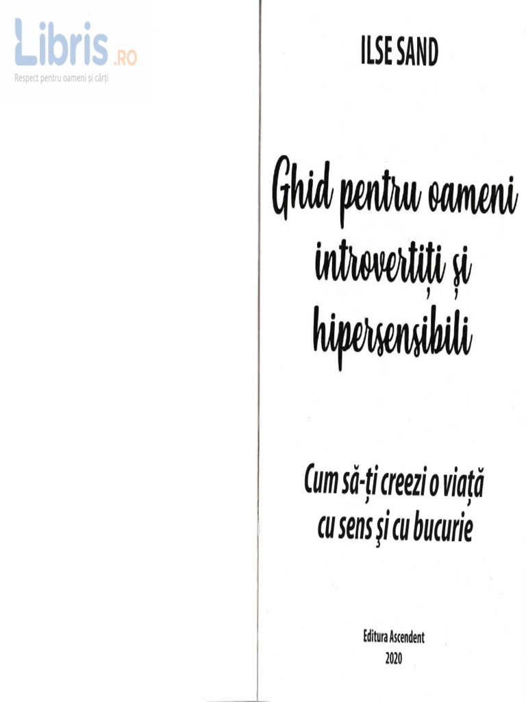 Ghid Pentru Oameni Introvertiti Si Hipersensibili - Ilse Sand | PDF