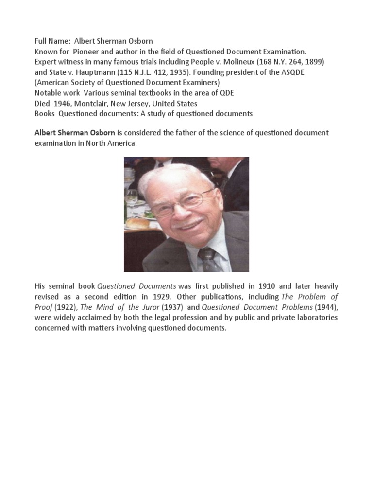 Osborn Ect | PDF | Document | Forensic Science