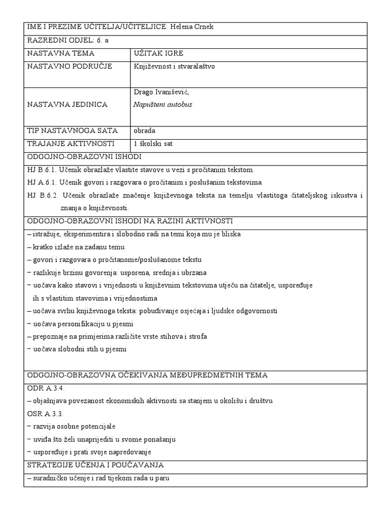 Napušteni Autobus | PDF