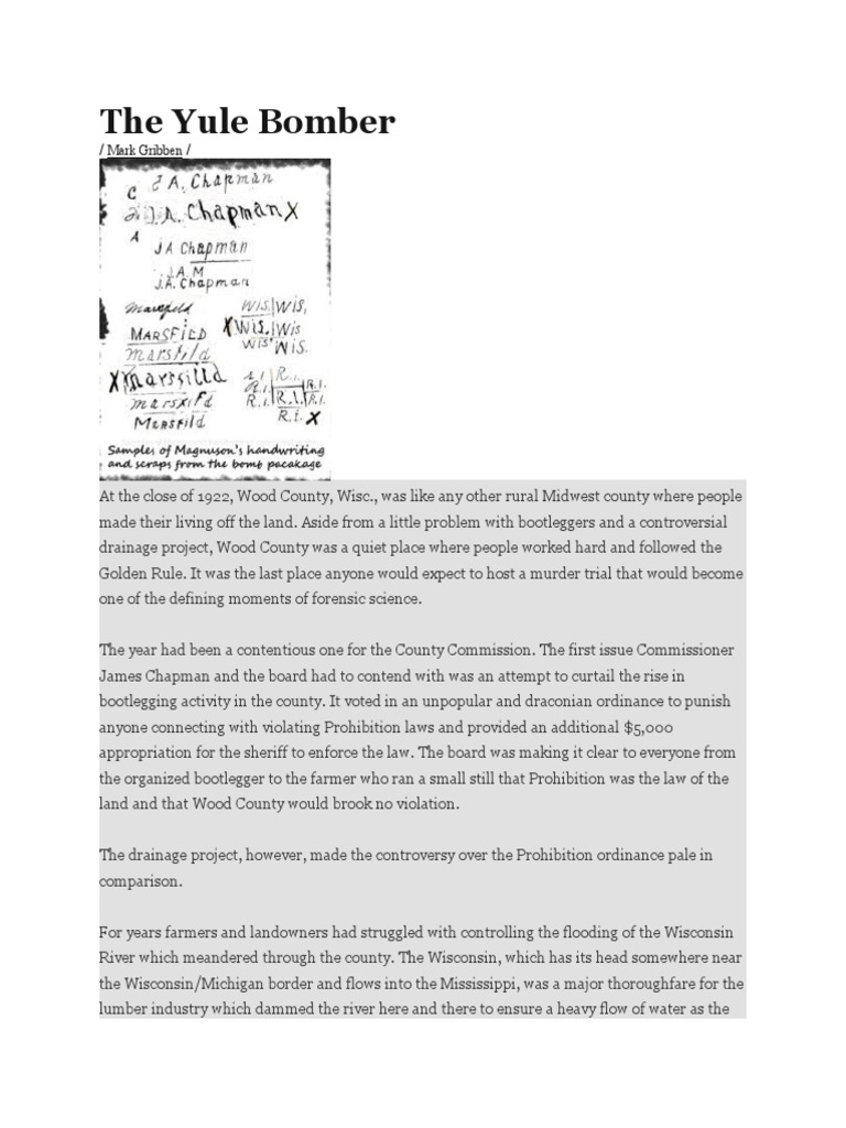 John Magnuson Case | PDF | History | Mystery, Thriller & Crime Fiction