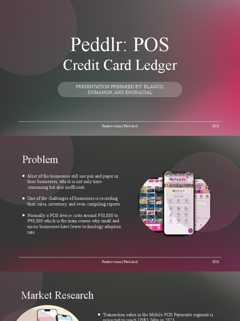 Peddlr Group Presentation | PDF | Point Of Sale | Mobile App