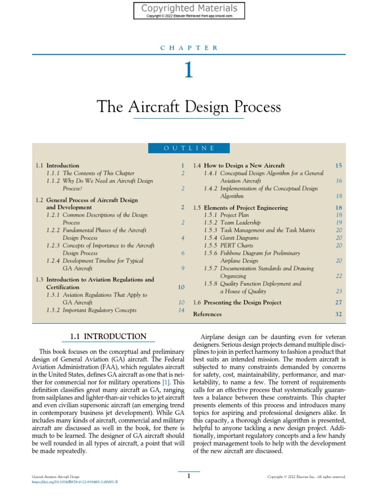 The Aircraft Design Process: Outline | PDF | Flight Test | Aircraft