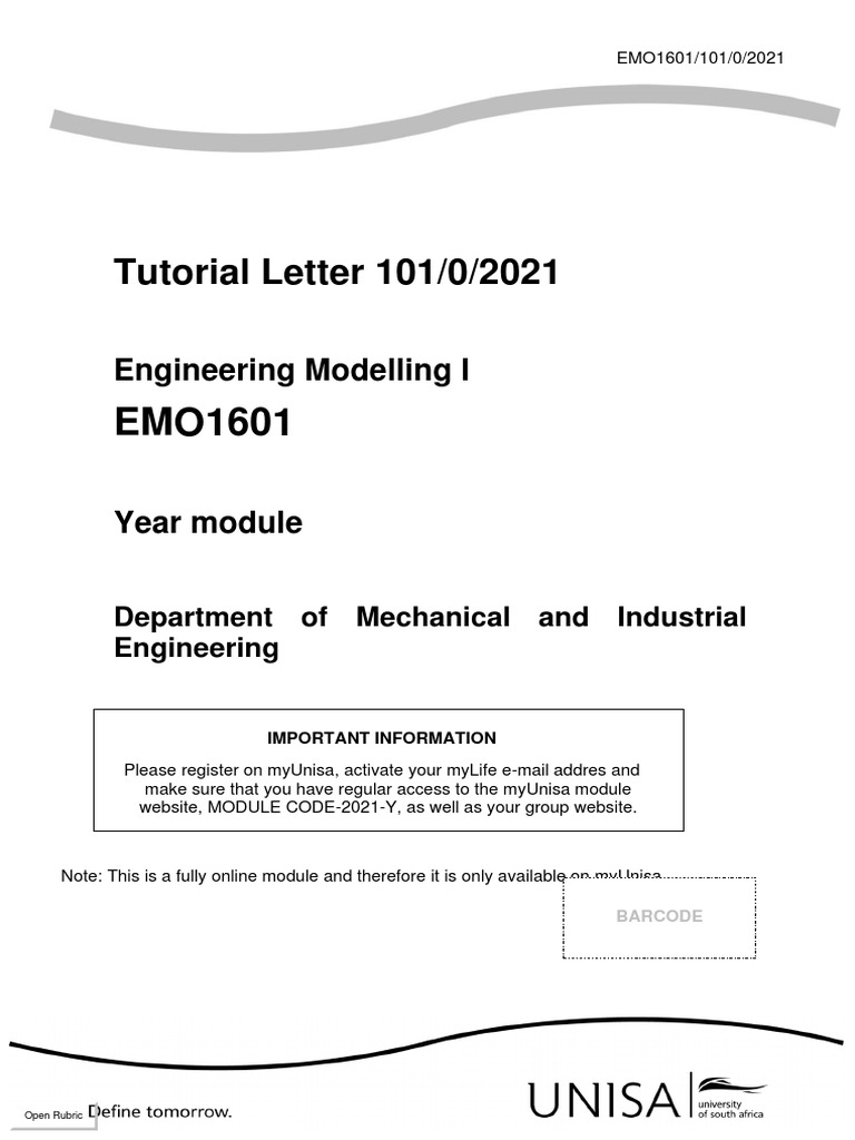 TL101 Emo1601 2021 | PDF