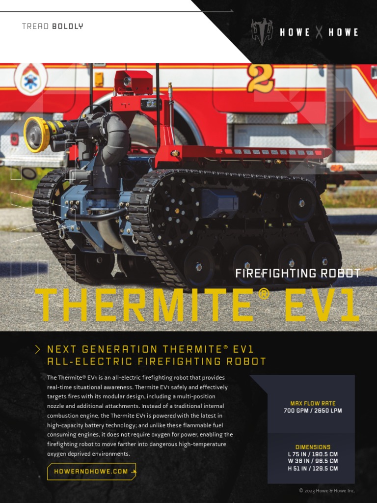 Thermite_EV1_Full Data Sheet_2023_0 | PDF | Firefighting | Electric Vehicle