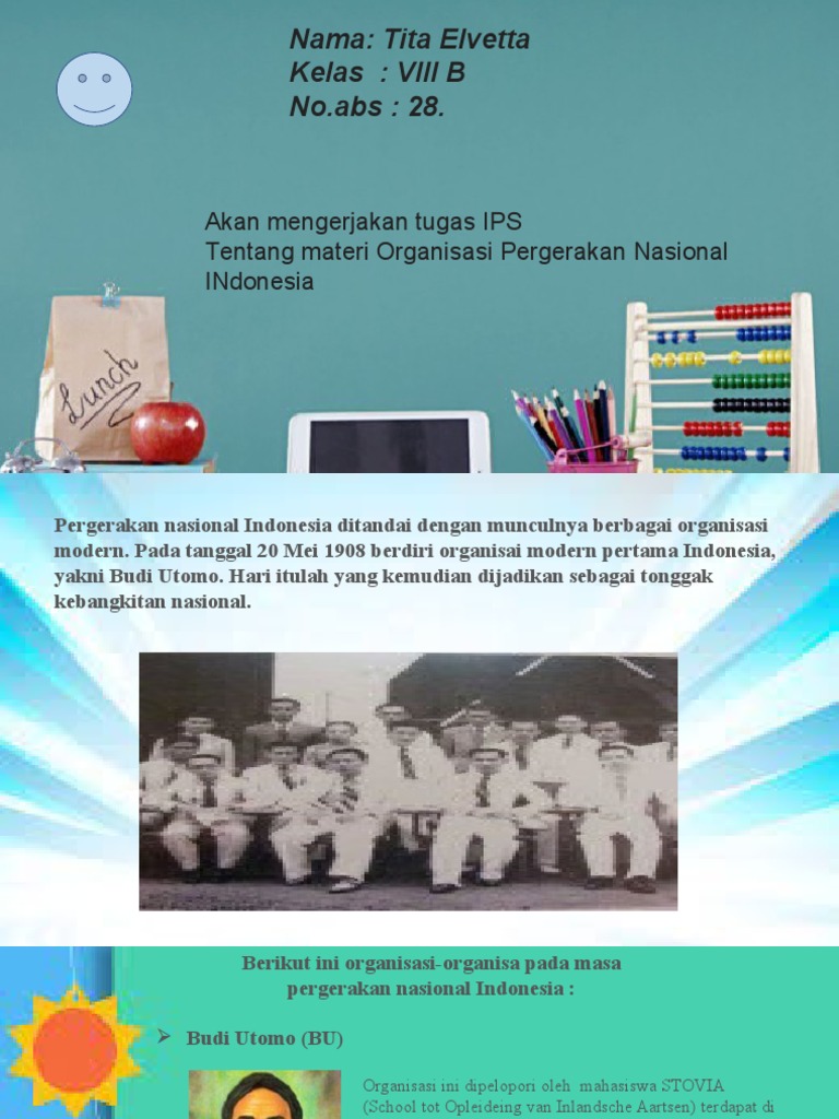 MDKDK: Akan Mengerjakan Tugas IPS: Materi Organisasi Pergerakan ...