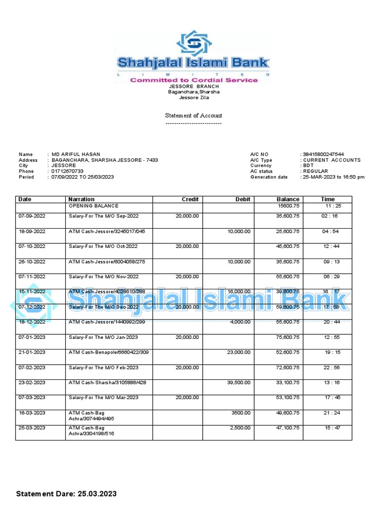 Shahjalal Islami Bank LTD | PDF | Banking Technology | Financial Services