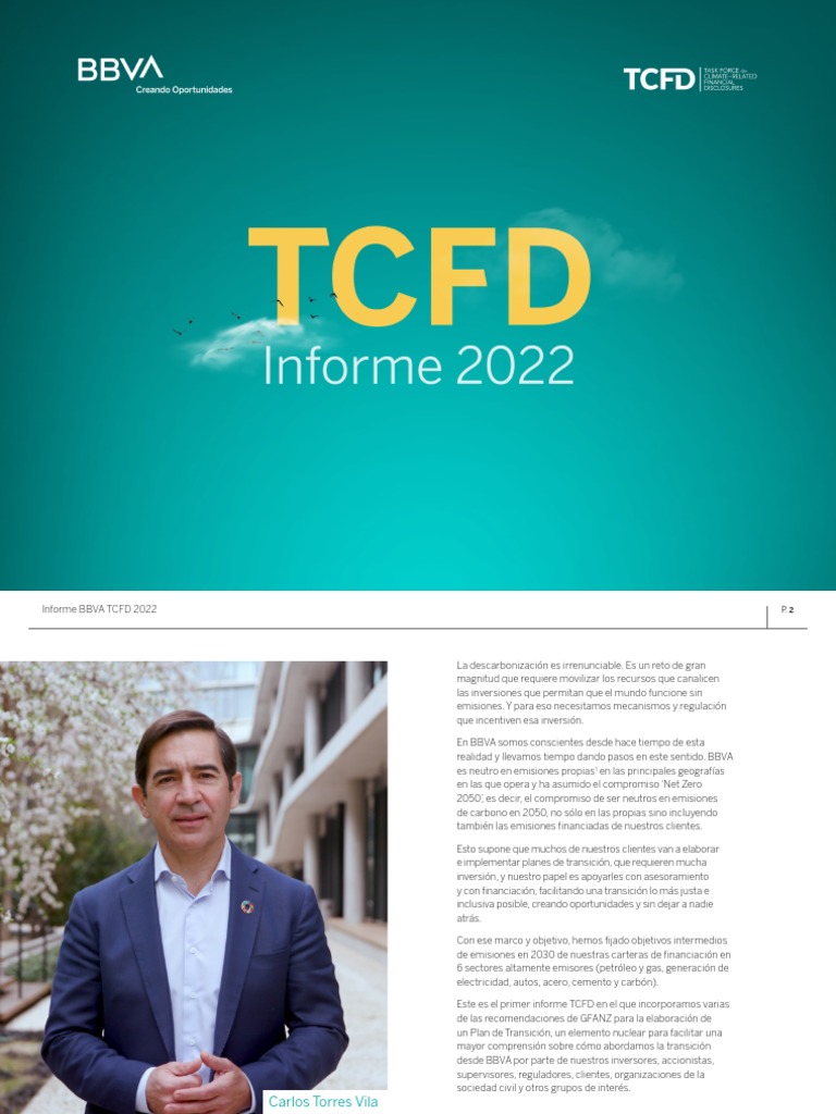 BBVA Informe TCFD 2022 | Descargar gratis PDF | Sustentabilidad | Economía baja en carbono