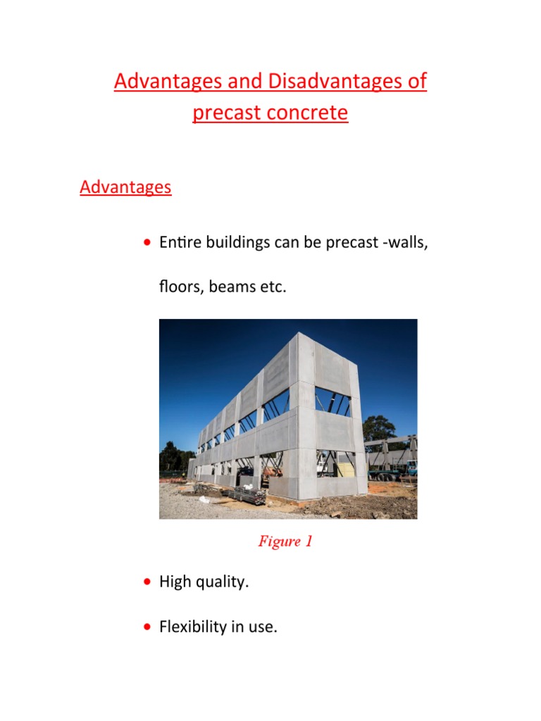 Advantages and Disadvantages of Precast Concrete 2 | PDF