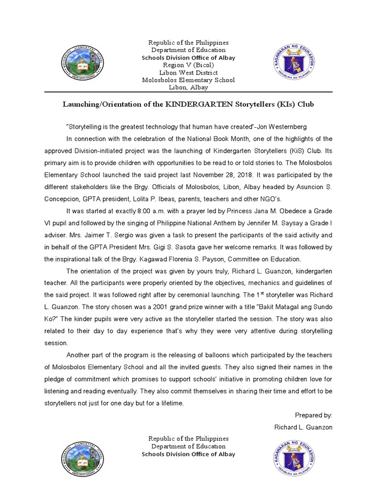 KIS Narrative Report | PDF