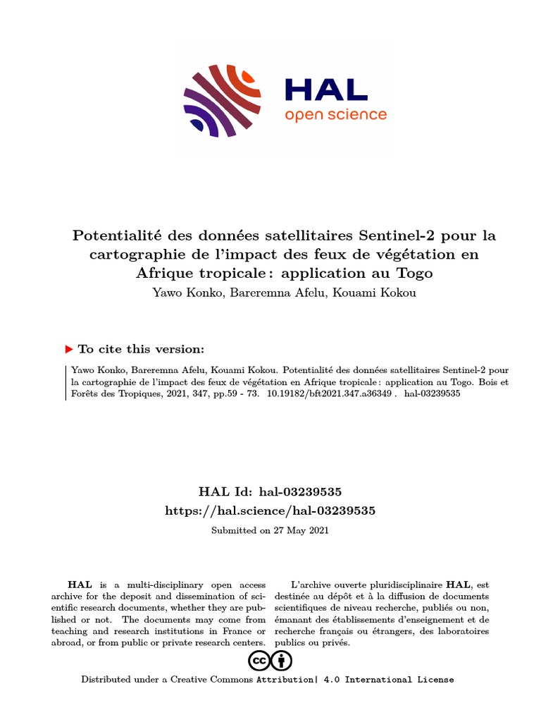 Feux de Végétation Togo | PDF