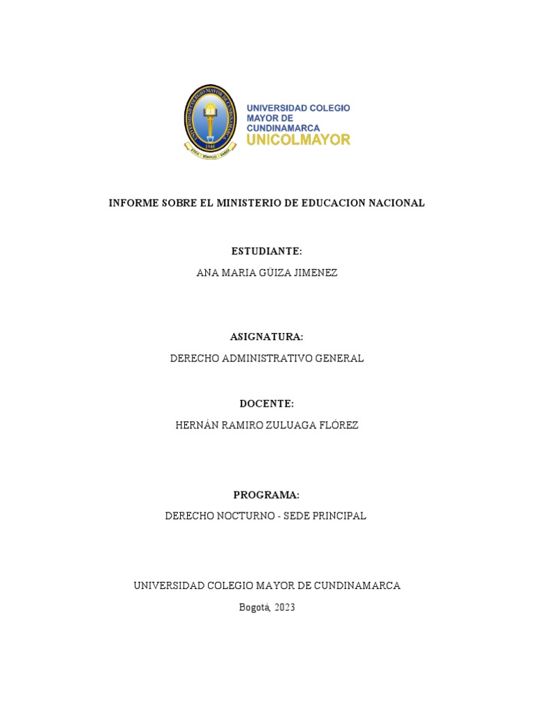SECTOR DE EDUCACION NACIONAL Exposicion | PDF | Ministerio ...