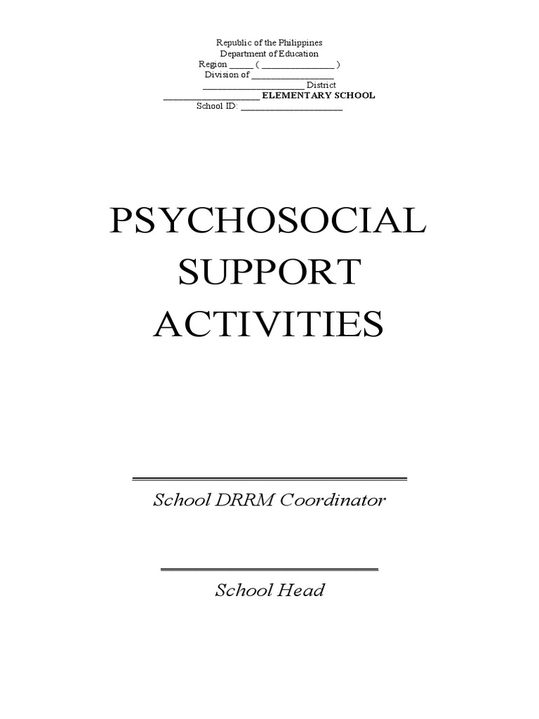 Sample ACR - Psychosocial-Support-System | PDF | Cognitive Science | Behavior Modification