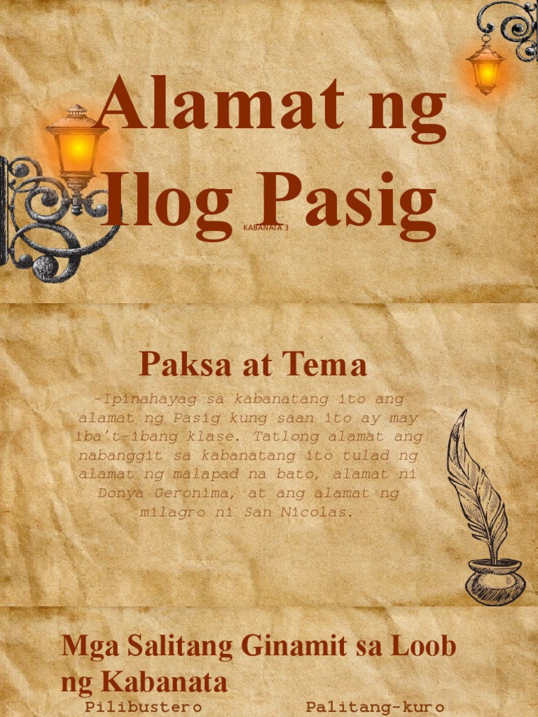 Alamat Ilog Pasig: Kabanata 3 | PDF
