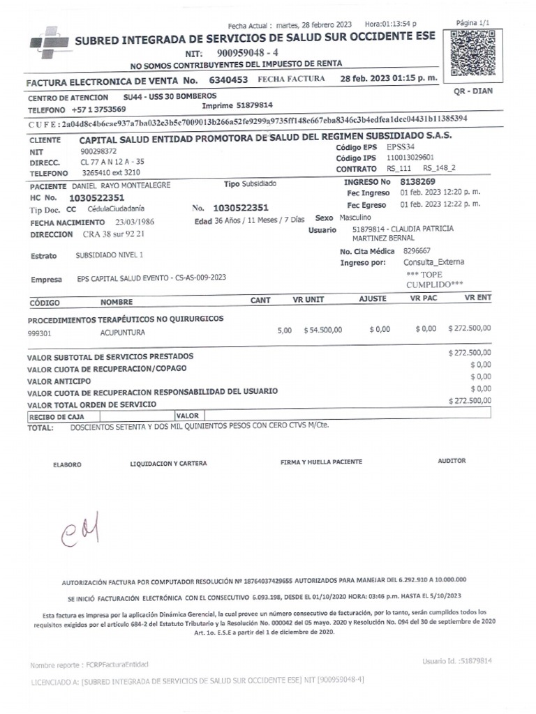 HC DANIEL RAYO - Merged | PDF | Prescripción médica | Cuidado de la salud