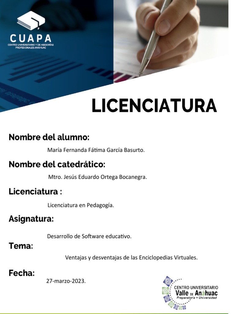 Ventajas y Desventajas de Enciclopedias Virtuales. (Maria Fernanda ...