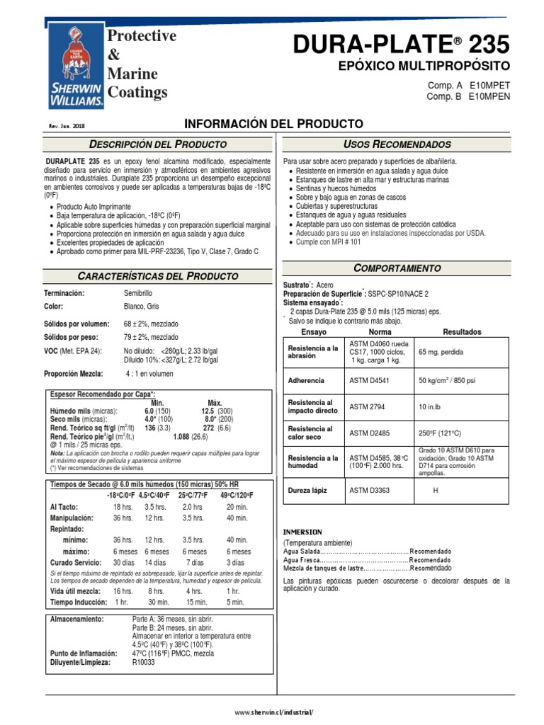 E10MPE Duraplate 235 Jun-18 | PDF | Hormigón | Acero