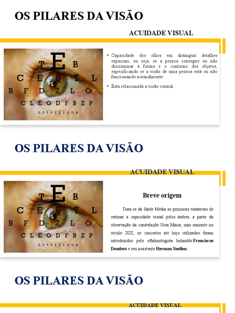 Acuidade Visual | PDF | Sistema visual | Olho