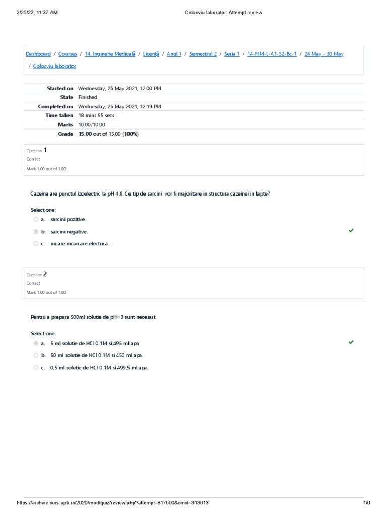 Colocviu Laborator - Grupa 1411 | PDF | Analytical Chemistry | Analysis