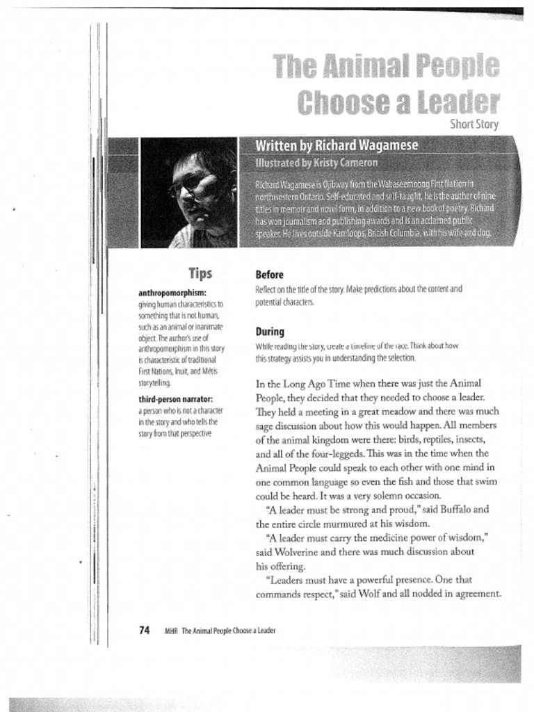 The Animal People Choose A Leader (S+S. | PDF