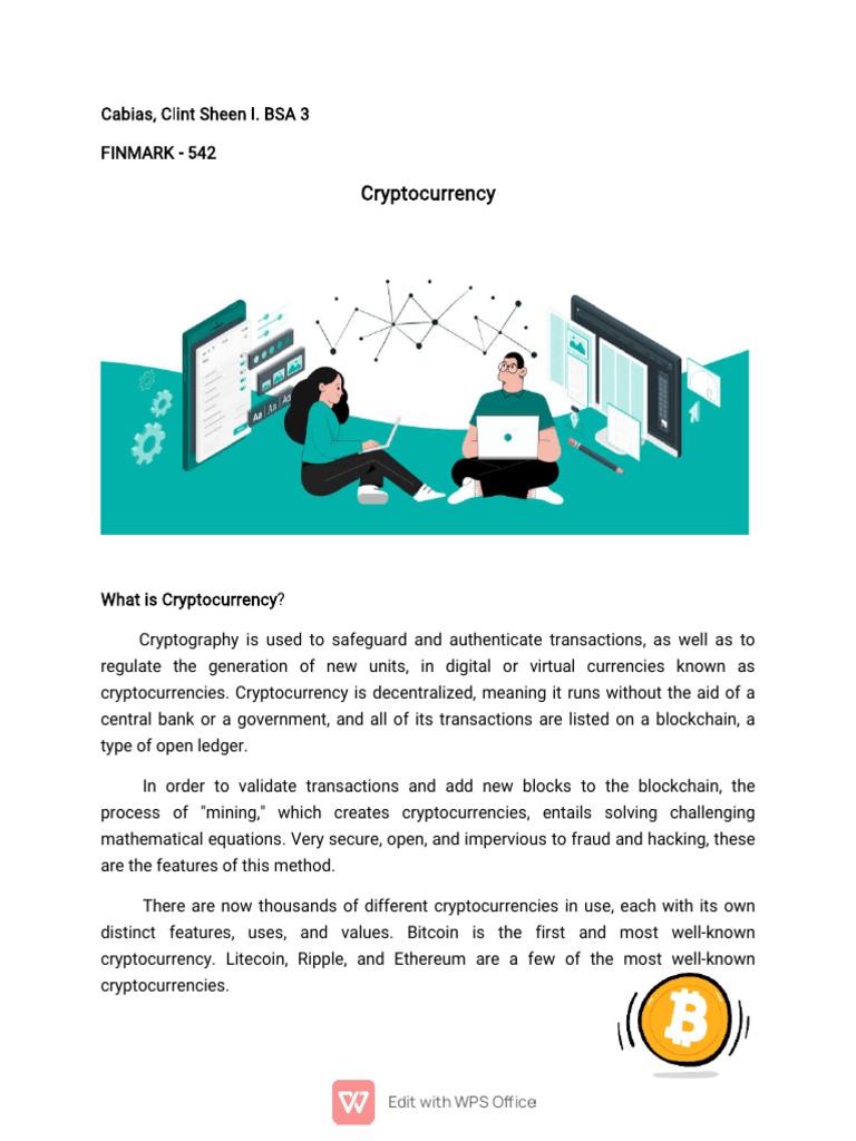 CRYPTOCURRENCY | PDF | Cryptocurrency | Money