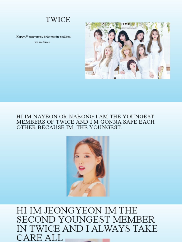 TWICE Members Introduce Themselves | PDF | Language Arts & Discipline