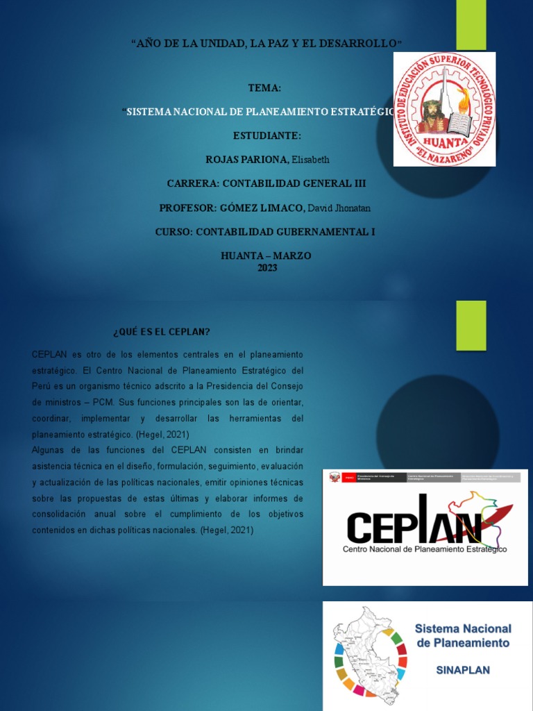 CEPLAN | PDF | Planificación | Gobernancia