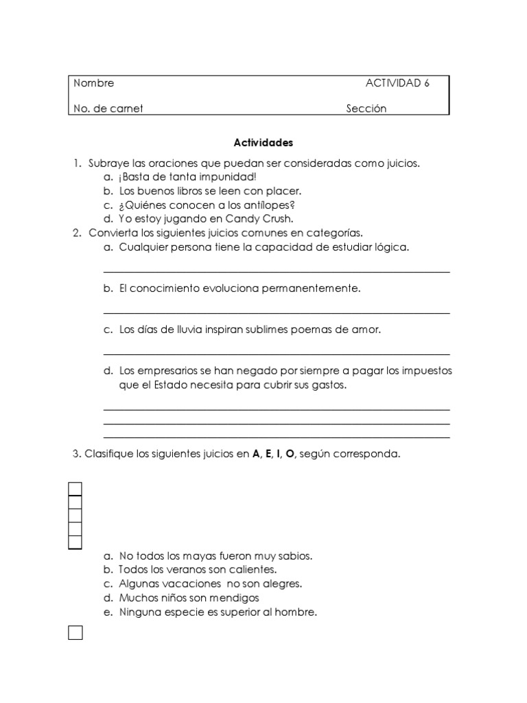 Actividades Semana 7 | PDF
