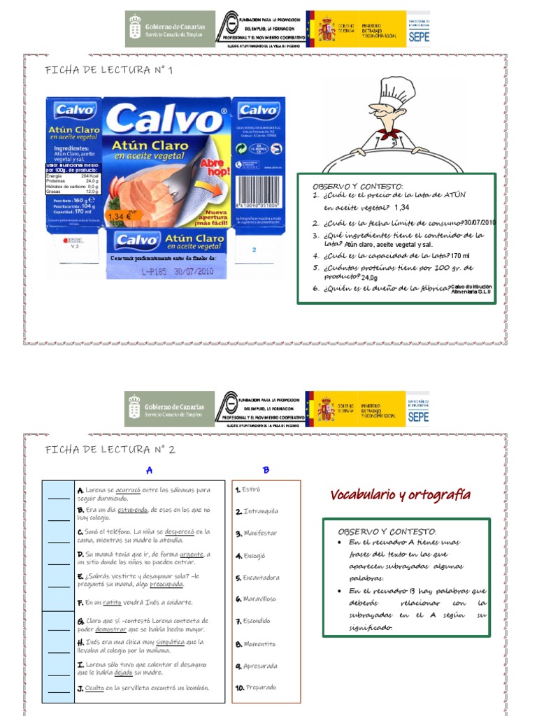 Comprension Lectora 1 | PDF | Alimentos | Nutrición