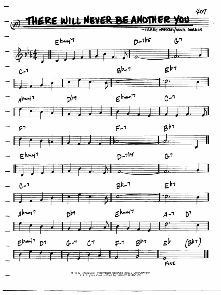 There Will Never Be Another You | PDF