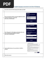 Step-By - Step Guide For Completing The Radar English Test | PDF
