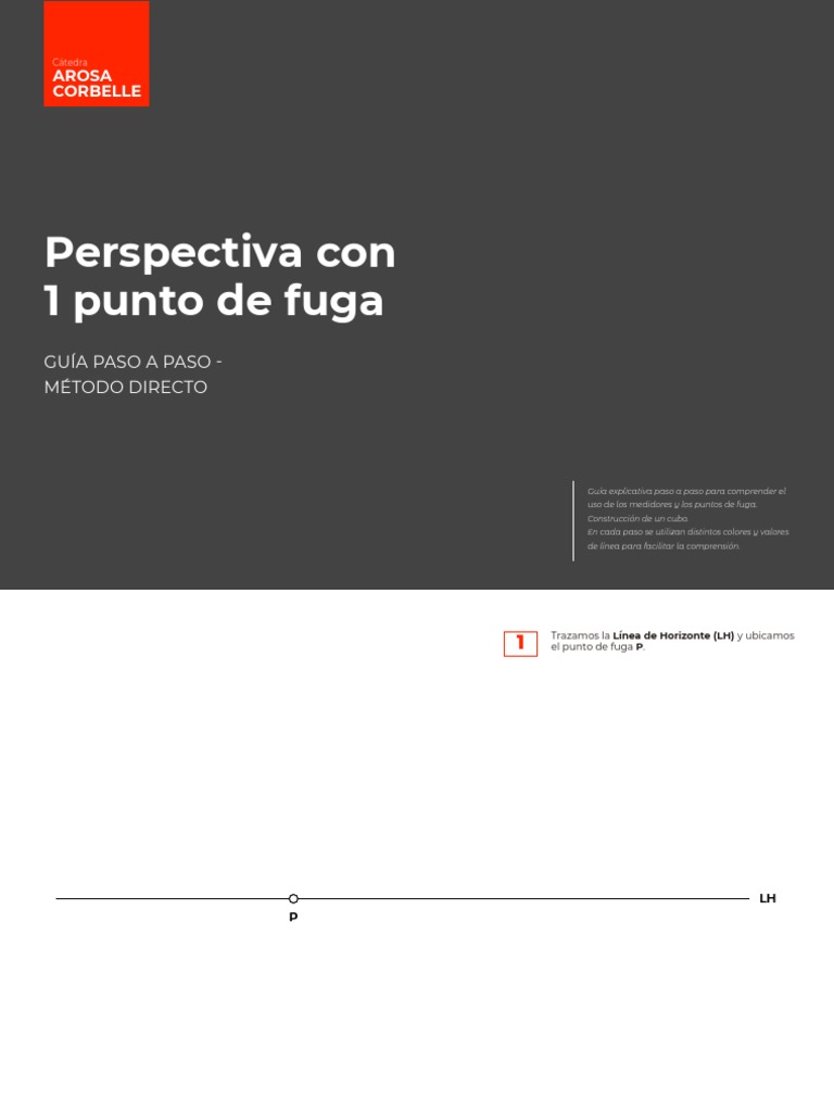 Perspectiva Con 1 Punto de Fuga: Arosa Corbelle | PDF | Perspectiva ...
