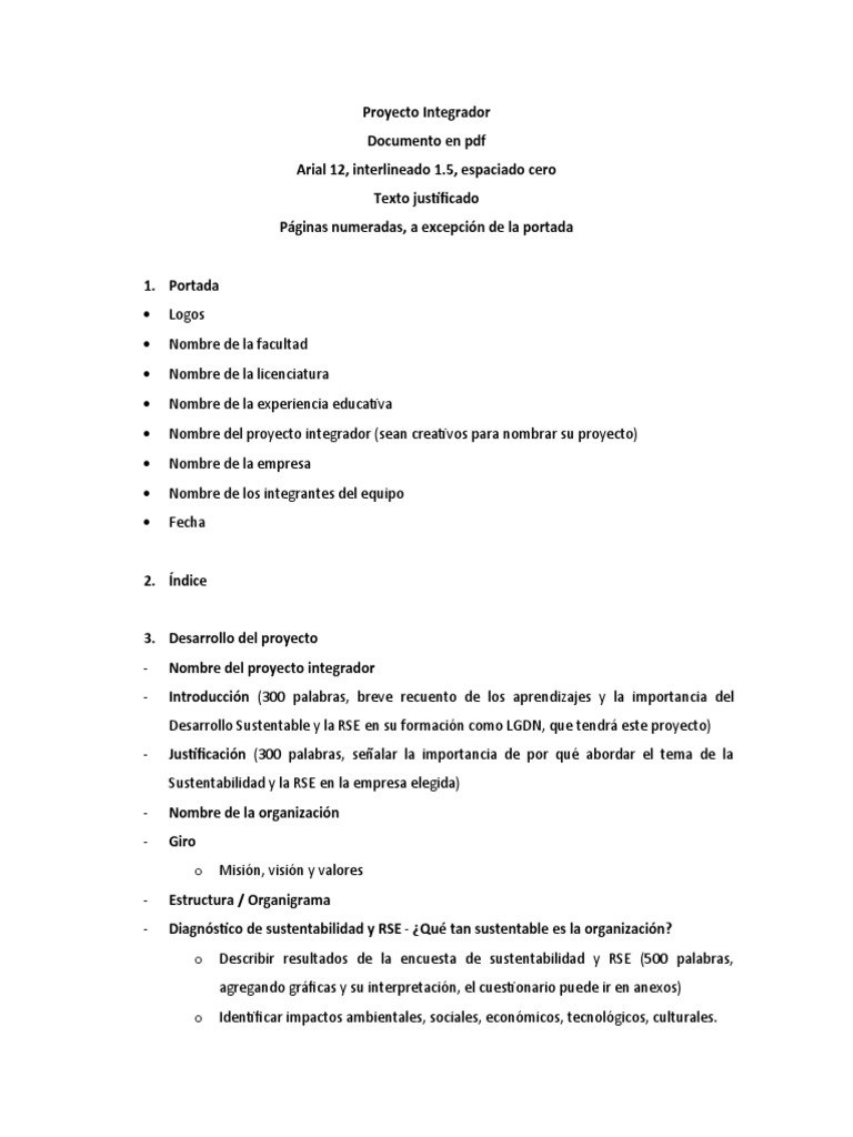 Proyecto Integrador DS | PDF | Responsabilidad social corporativa | Sustentabilidad