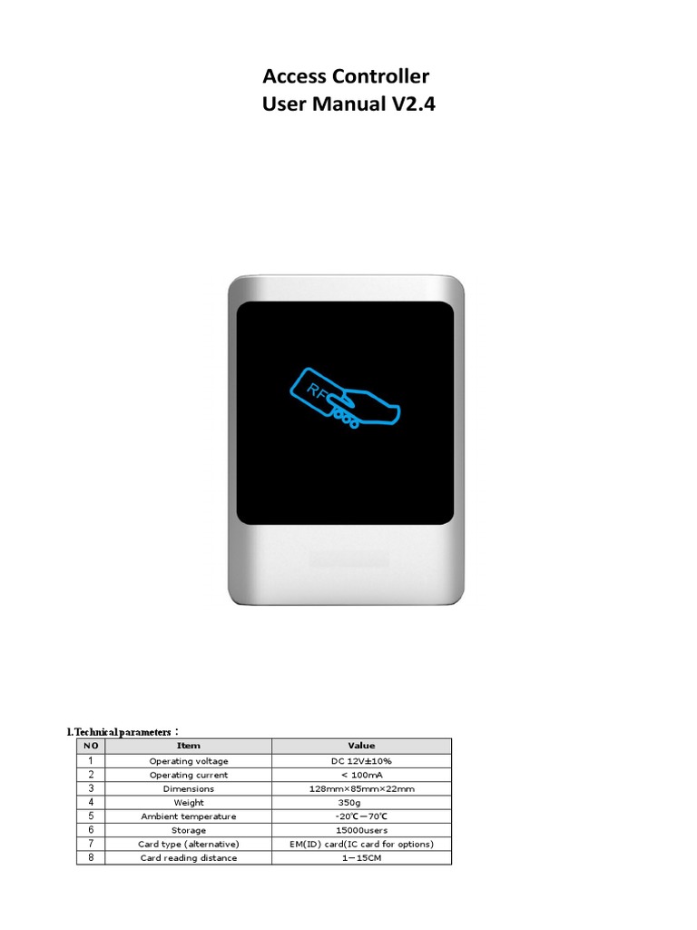 Manuale Rfid Reader | PDF | Electricity | Manufactured Goods