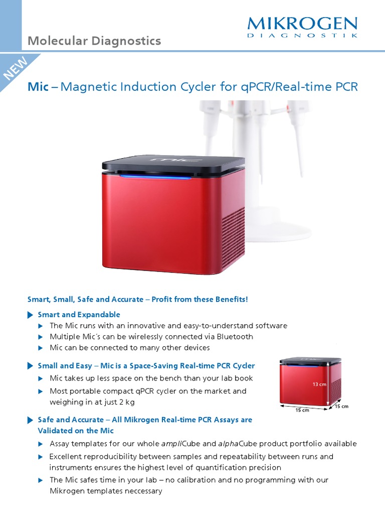 Mic - Magnetic Induction Cycler For qPCR/Real-time PCR: Molecular ...